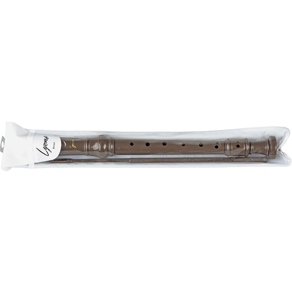 Lyons Soprano Recorder, Brown, Plastic, Baroque System, Full 2-Octave ...