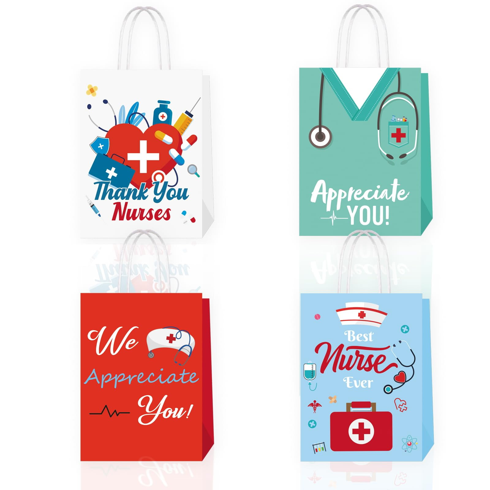 Lyosehy 24PCS Nurse Party Favor Thank You Nurse Goodie Bags Bulk with ...
