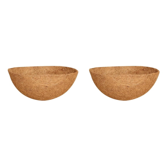 Lypsnake 2PCS 14Inch Planters Coco Liners, Natural Coconut Fiber ...