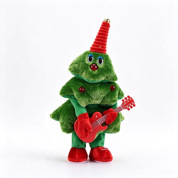 Lypsnake Singing & Dancing Christmas Tree Plush, Animated Christmas ...