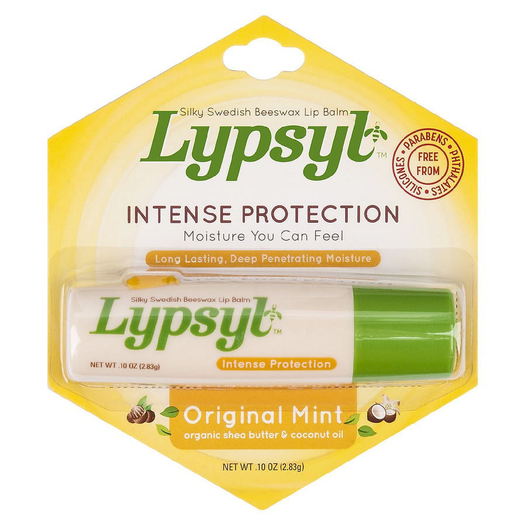 Lypsyl Intense Protection Beeswax Lip Balm Original Mint - Walmart.com