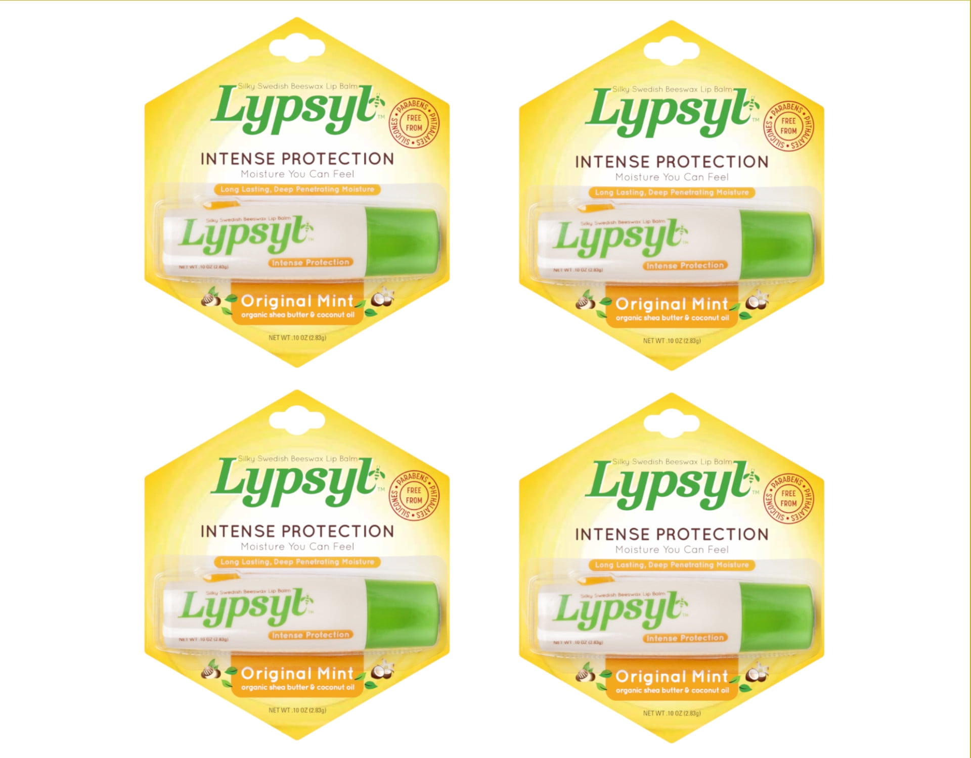 Lypsyl Intense Protection Lip Balm Original Mint, Infused with Coconut ...