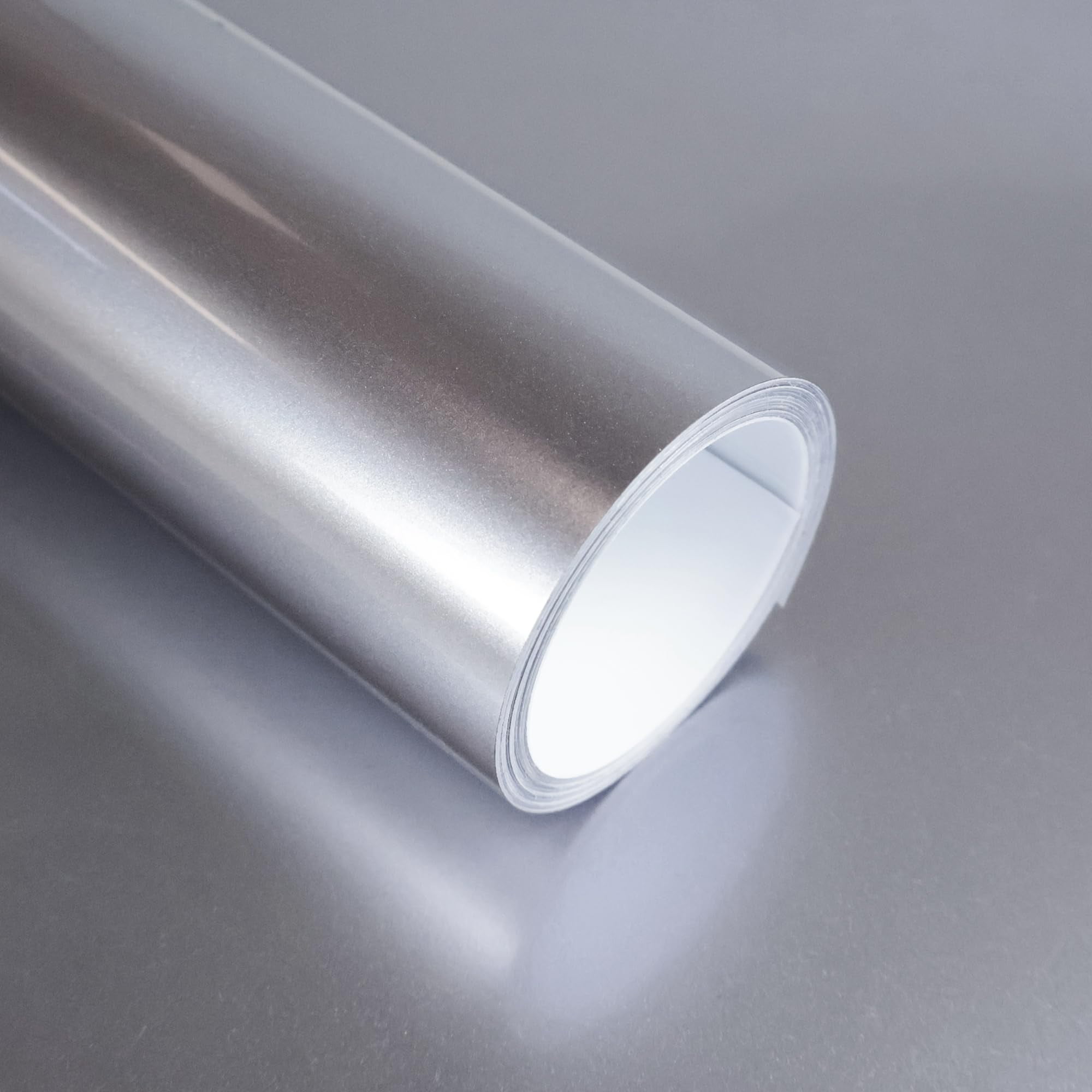 Lypumso GT Silver High Gloss Vinyl Wrap, Metallic Glossy Car Wrap Vinyl ...