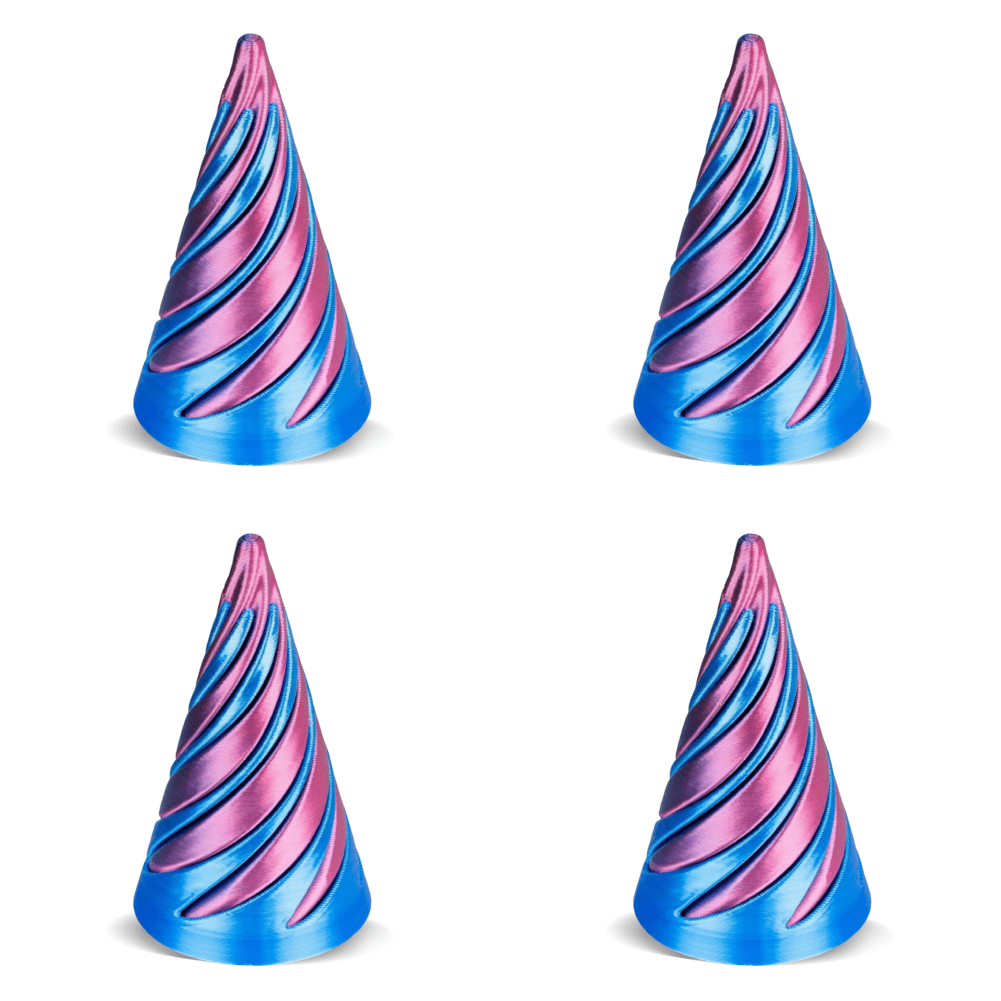 Lyqzj 3D Printed Spiral Toy Pass Through Pyramid Fidget Toy Desk Toy ...