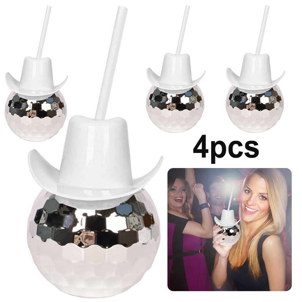 Lyqzj 600ml Ball-Shaped Cup Cowboy Hat Ball Cups for Beer Juice Whiskey ...