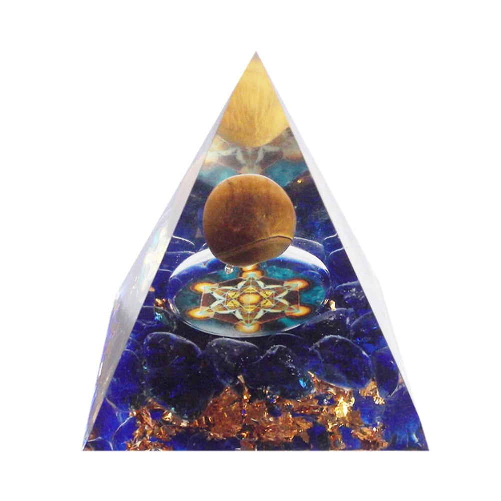 Lyqzj Crystal Pyramid Flower ofLife Heal Chakra Reiki Energy Generator ...