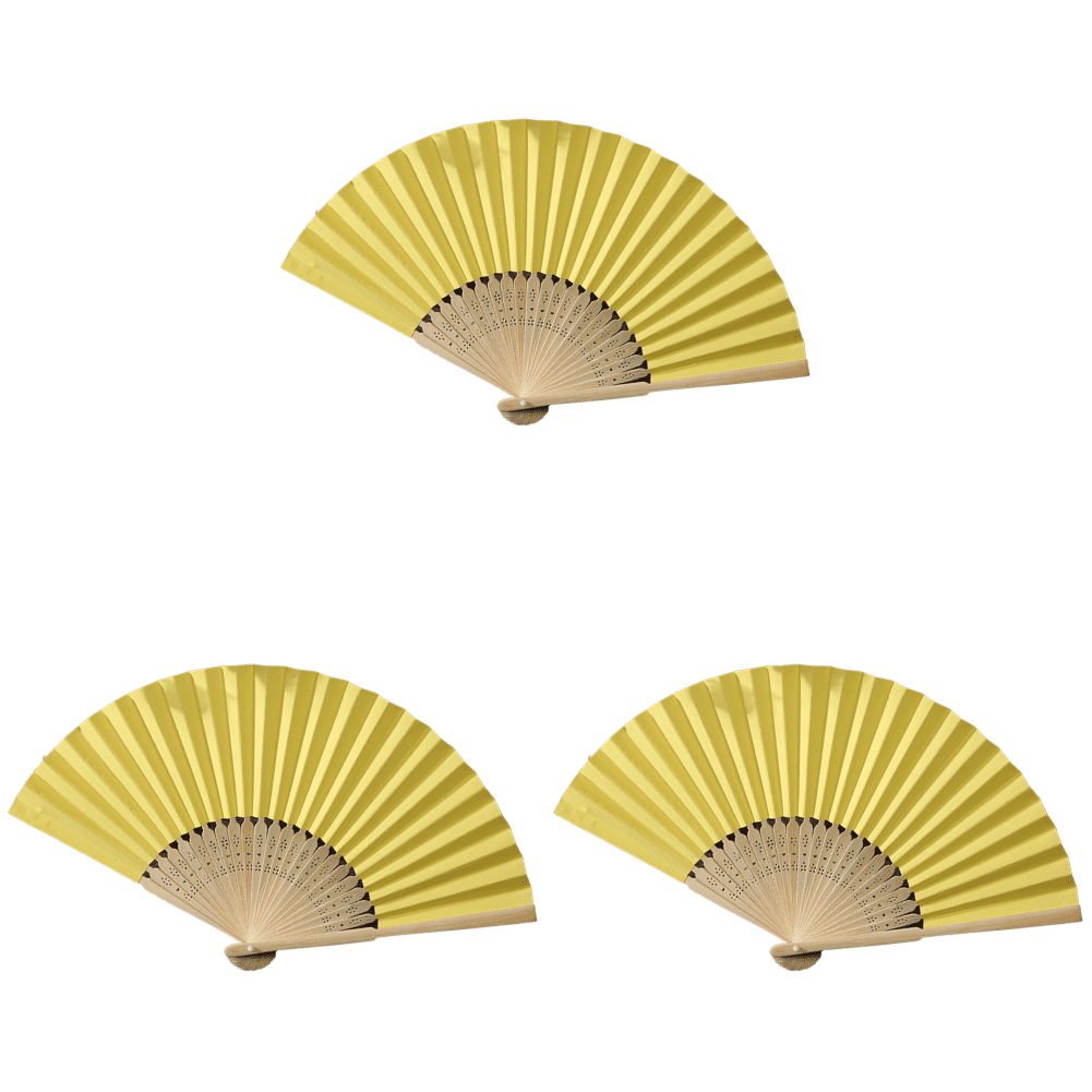 Lyqzj Hand Fan Pocket Folding Fan DIY Bamboo Paper Fan for Wedding ...