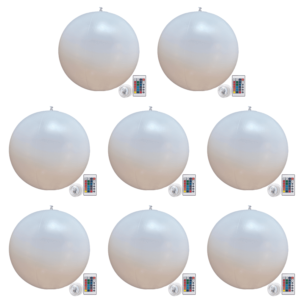 Lyqzj Luminous Bouncy Ball Remote Control 16 Colors LED Glowing Balloon ...