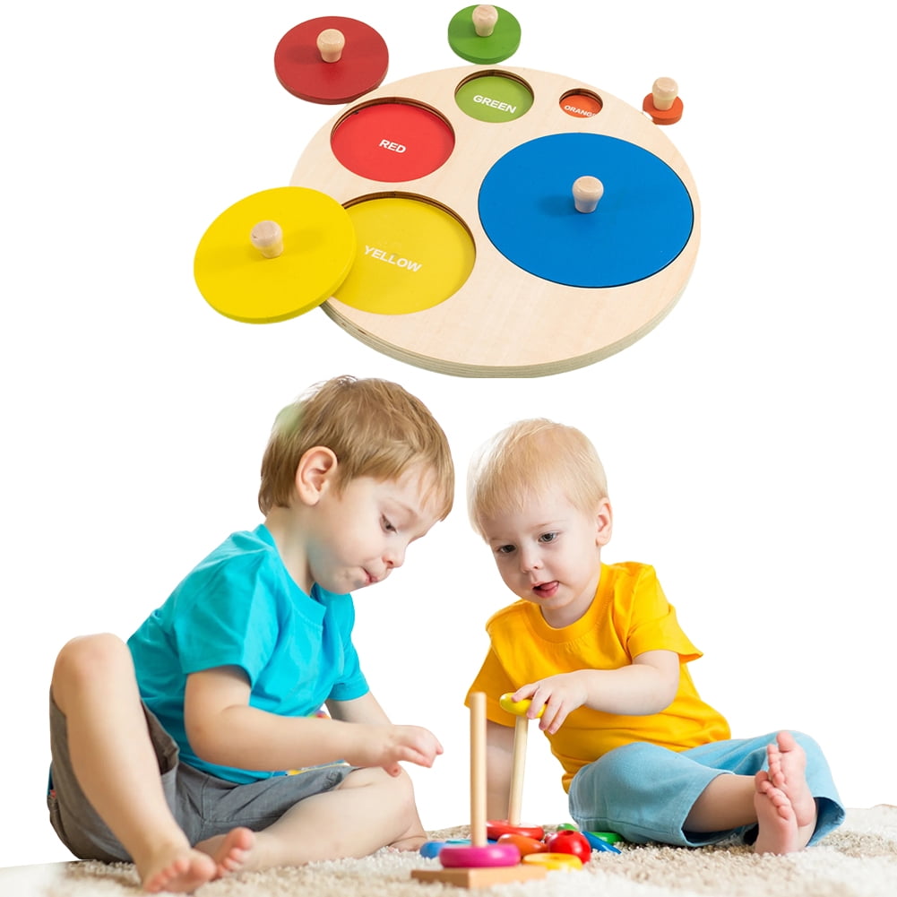 Lyqzj Montessori Puzzle Toy Color Matching Sorting Board for Boys Girls ...
