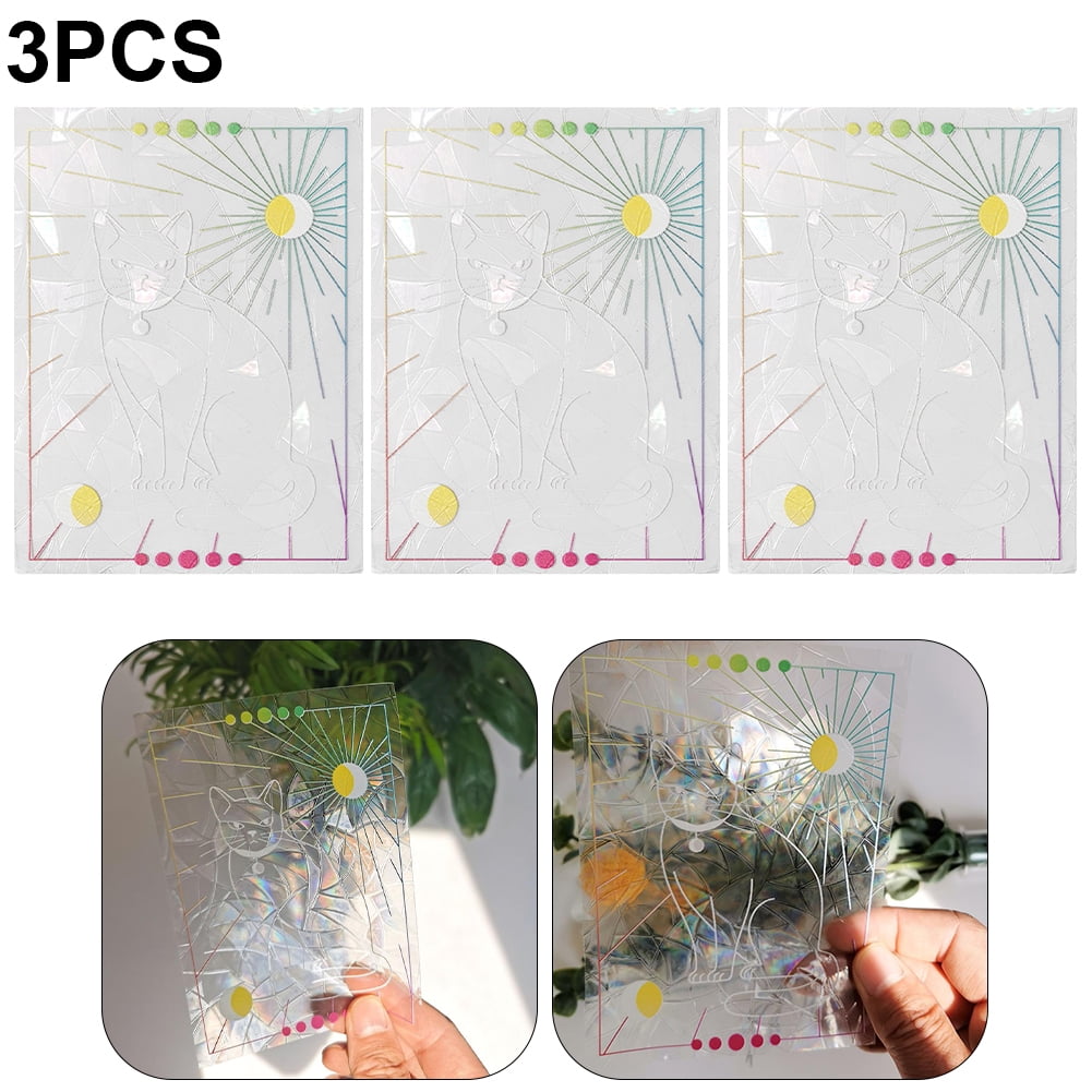 Lyqzj Rainbow Prism Stickers Light Catcher PVC Window Decal Home Decor ...