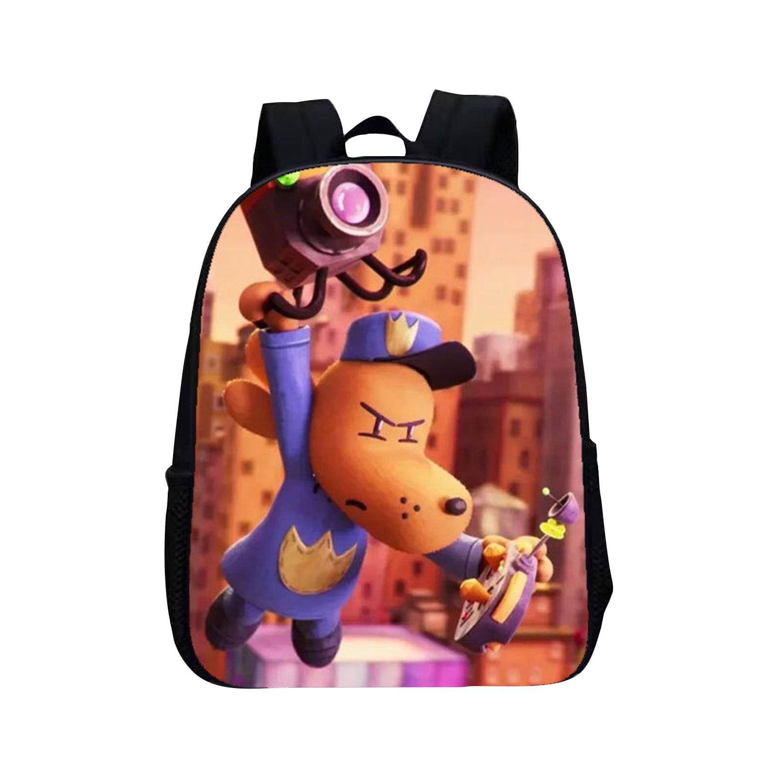 Lyrasun Dog Man Theme Backpack, Hot Cartoon Character Printing Backpack ...