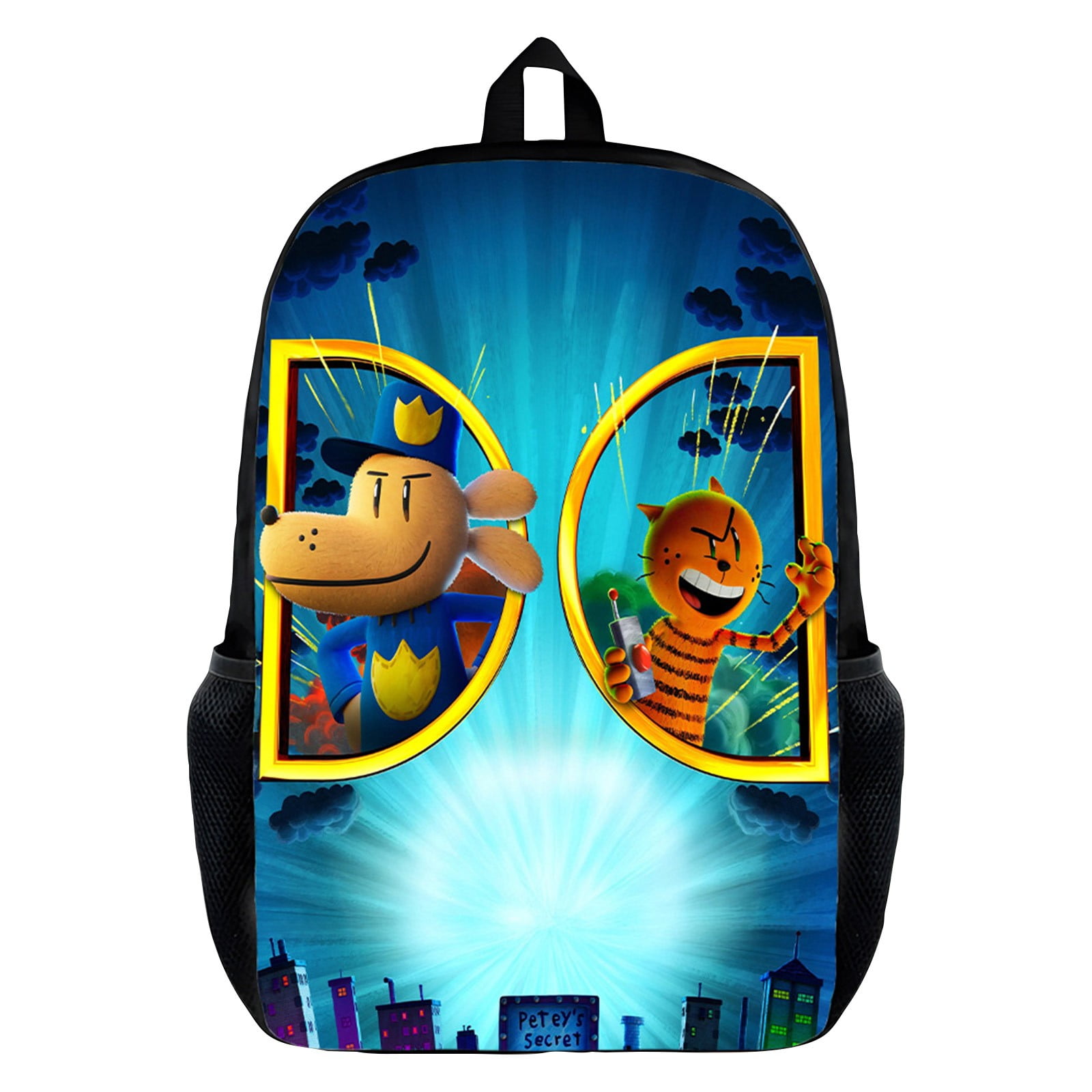 Lyrasun Dog Man Theme Backpack, Hot Cartoon Character Printing Backpack ...