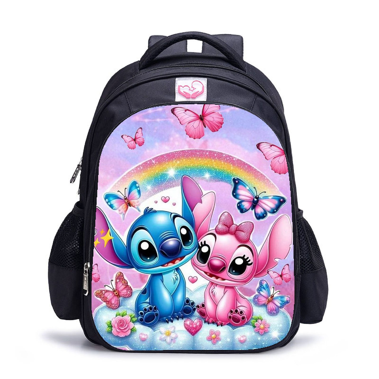 Lyrasun Lilo & Stitch Stitch Theme Backpack, Hot Cartoon Character Printing Backpack, Exquisite ...