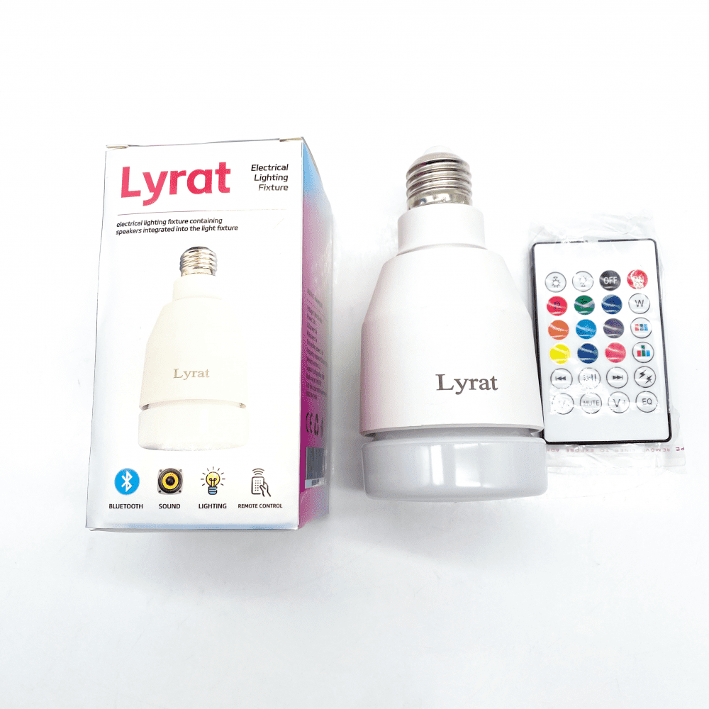 Lyrat Electrical Lighting Fixture Containing Speakers Integrated Into ...