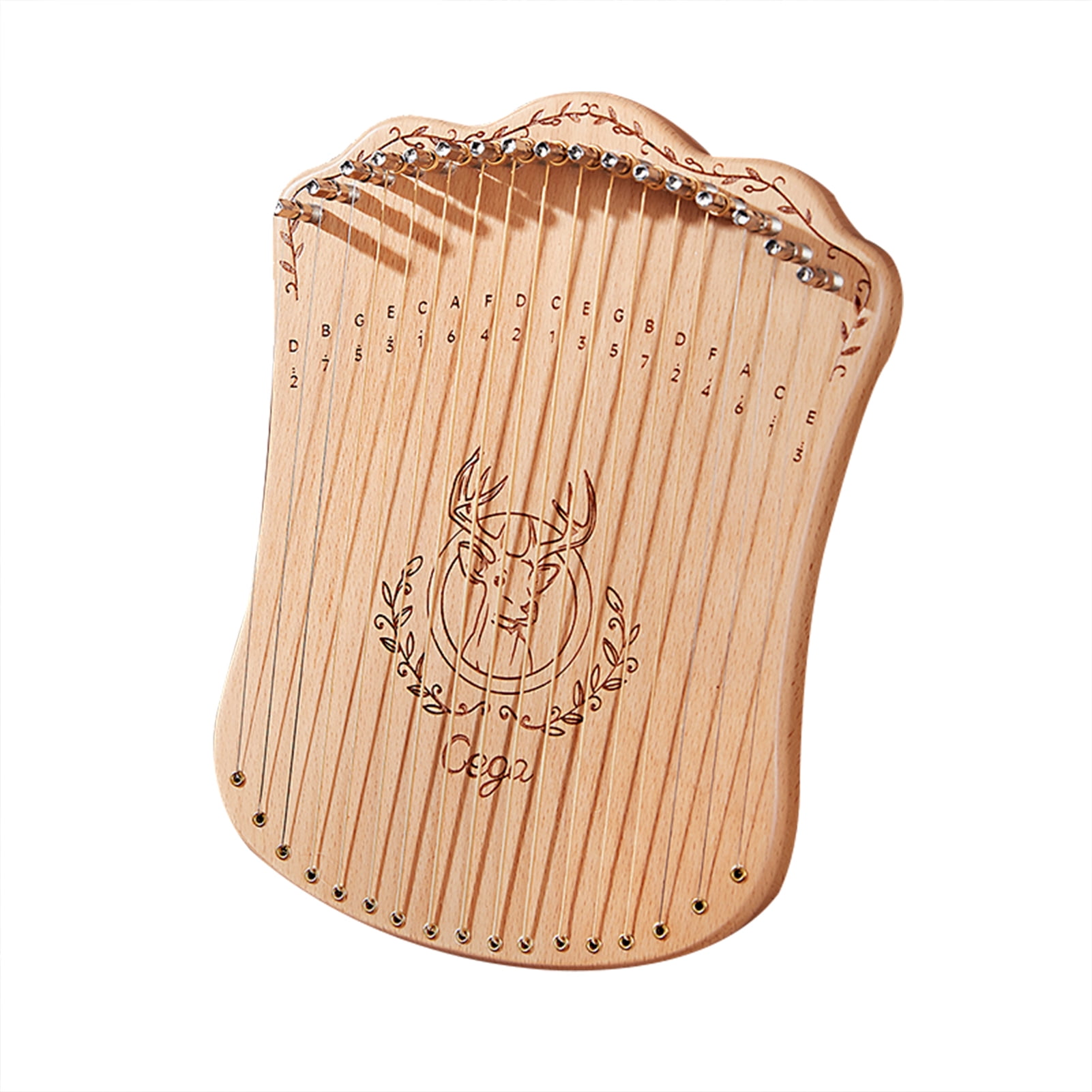 Lyre Harp,Musical With Wrench Kids Harp Musical With 17 Harp Portable ...