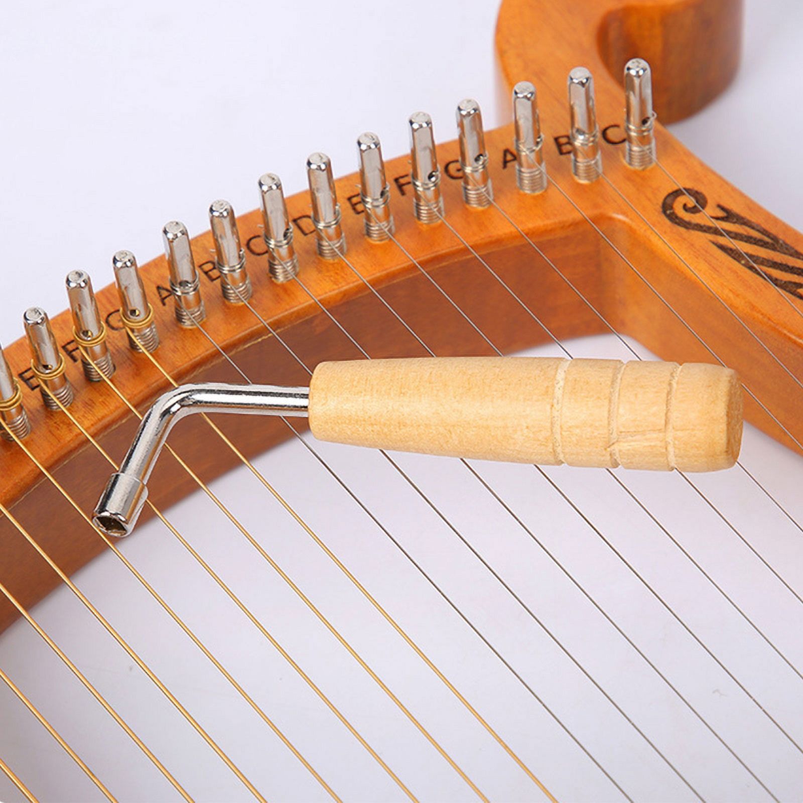 Lyre Harp Tuning Wrench Multi-function Lyre Harp Tuning Hammer L Shaped ...