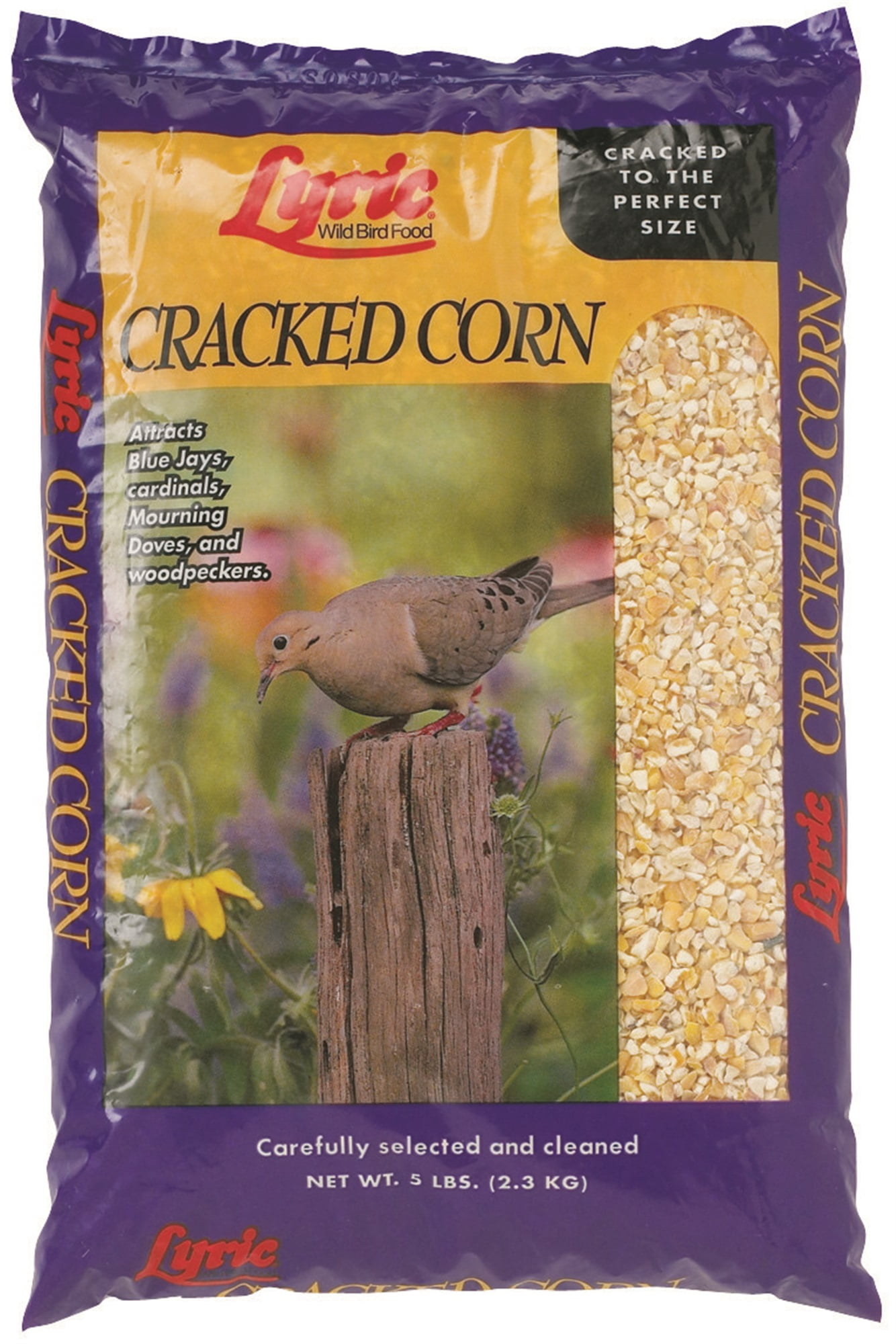 Lyric 2647272 Cracked Corn Bird Food, 5 lb Bag - Walmart.com