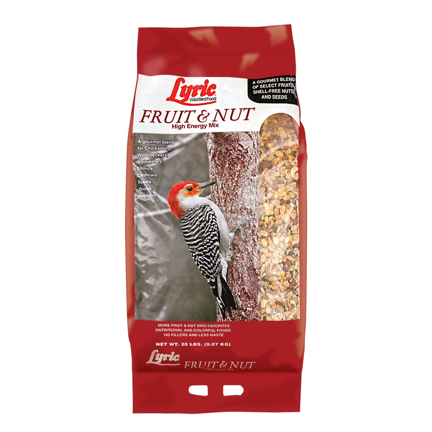 Lyric High Energy Fruit & Nut Wild Bird Food Mix - 20 lb. - Walmart.com