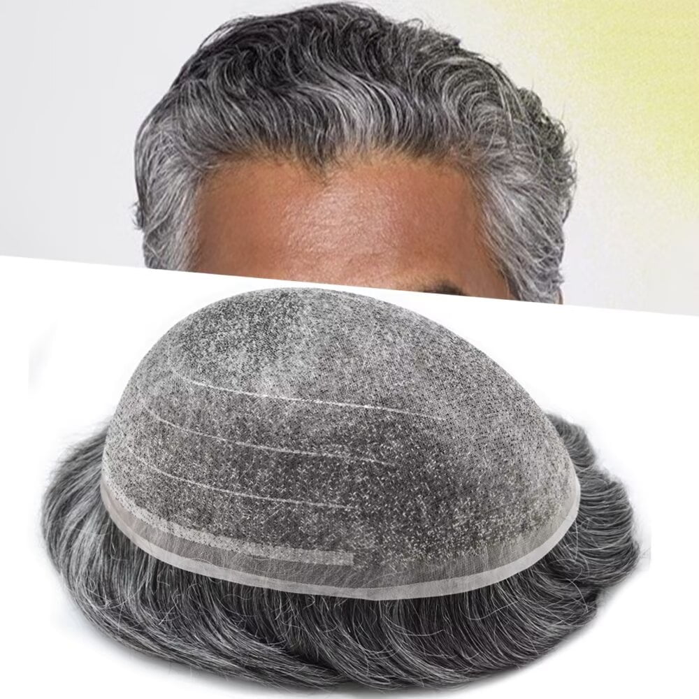 Lyrical Hair Toupee for Men Hair System for Man Siwss Super Welded Lace ...