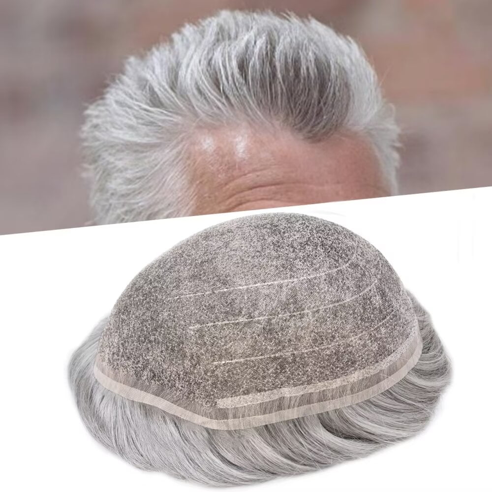 Lyrical Hair Toupee for Men Hair System for Man Siwss Super Welded Lace ...
