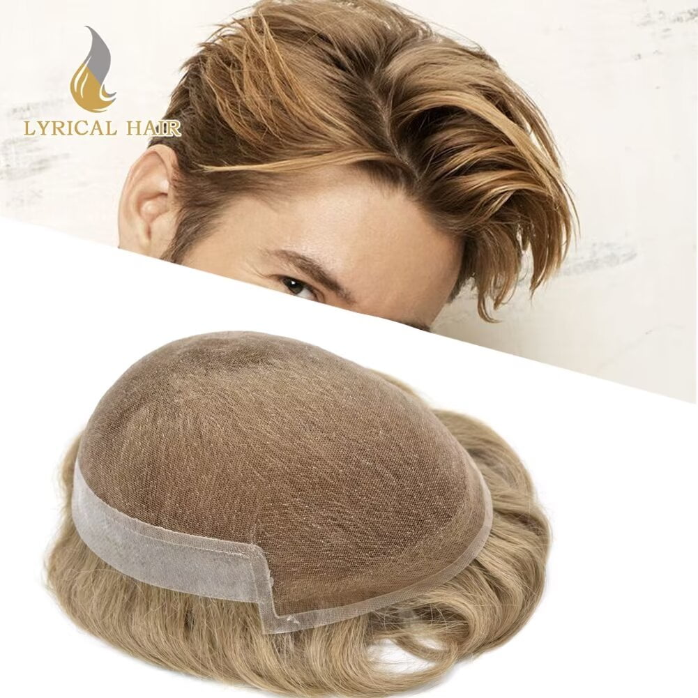 Lyricalhair French Lace Toupee for Men Hairpieces Mens Toupee Human ...