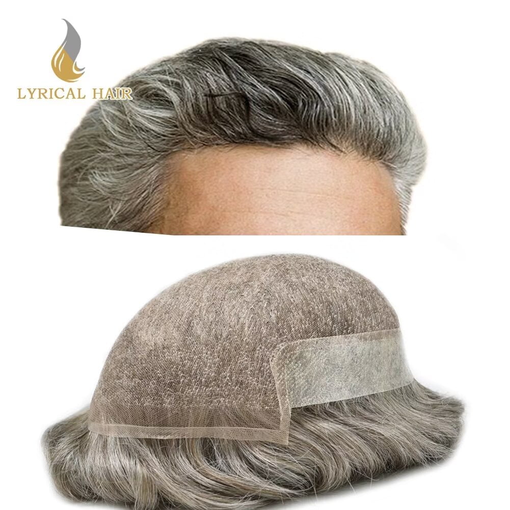Lyricalhair French Lace Toupee for Men Hairpieces Mens Toupee Human ...