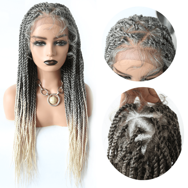 Lyricalhair Lace Front Box Braided Wig for Black Women Hand Braids Baby ...