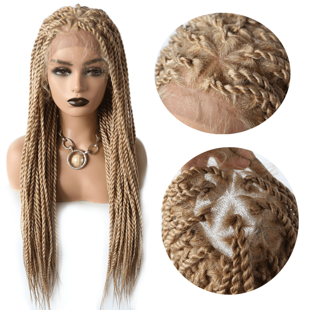 Lyricalhair Lace Front Box Braided Wig for Black Women Hand Braids Baby ...