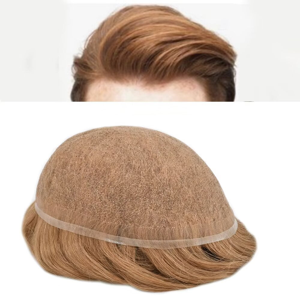 Lyrical Hair Toupee for Men Full Lace Hairpieces Human Hair Replacement ...