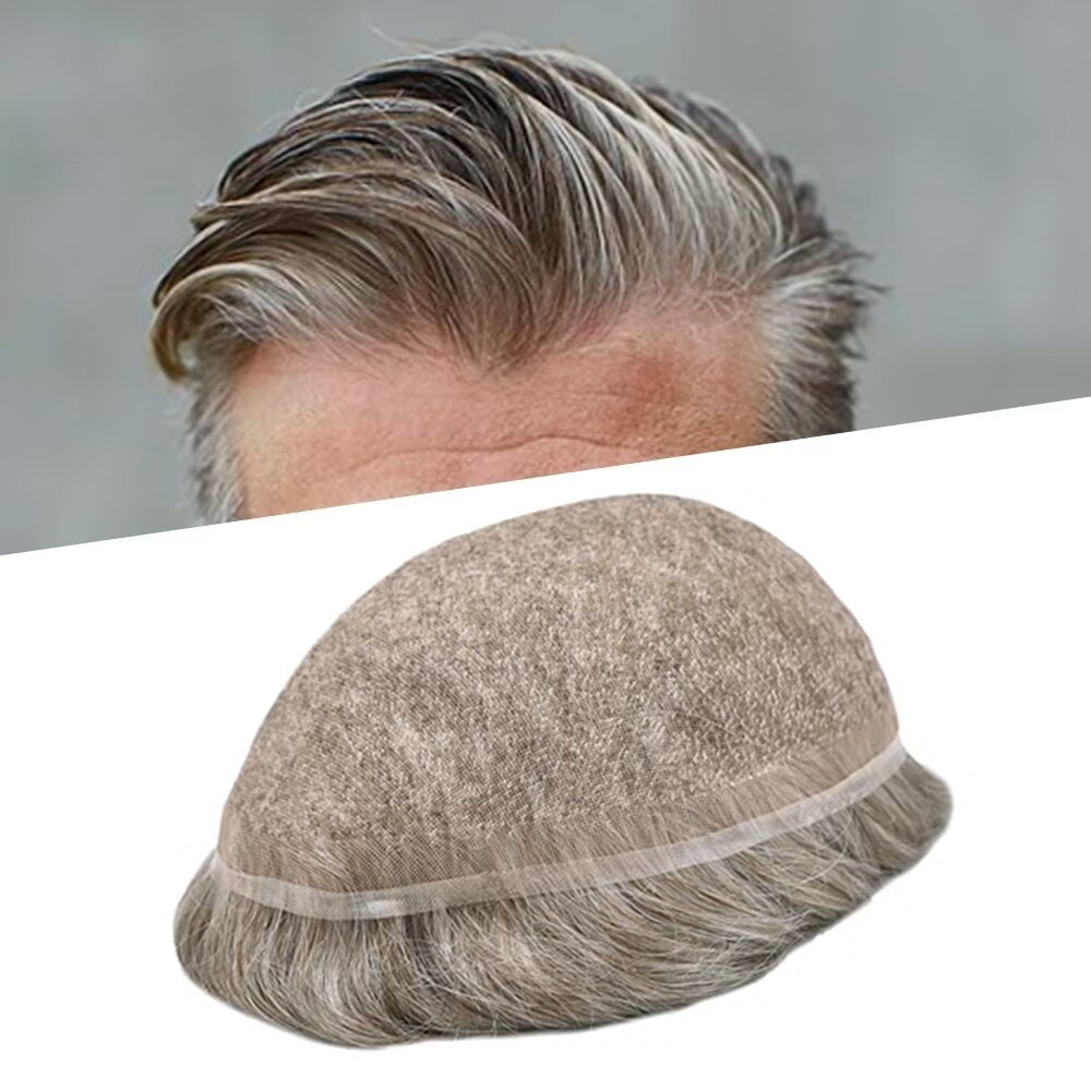 Lyricalhair Toupee for Men Full Lace Hairpieces Human Hair Replacement ...