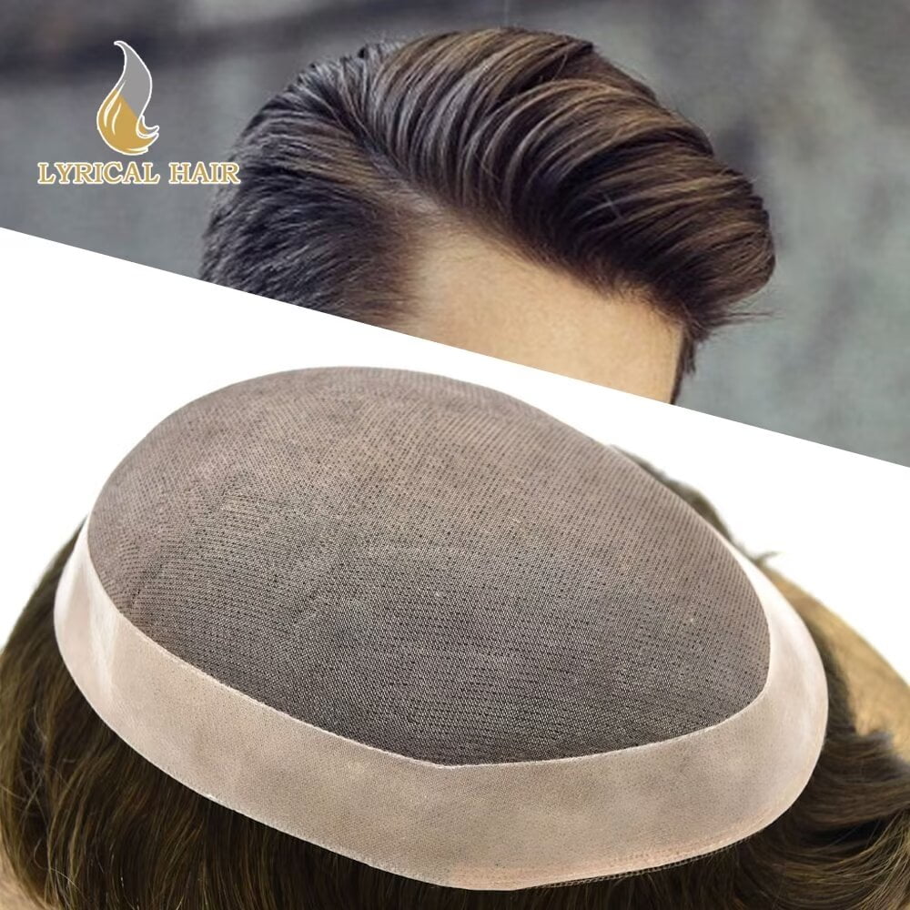 Lyricalhair Toupee for Men Fine Mono Mens Toupee Hairpieces Human Hair ...