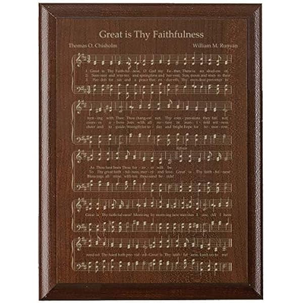 Lyricalux Sheet Music Wall Art Plaque Gifts With Heavenly Hymn and Song ...