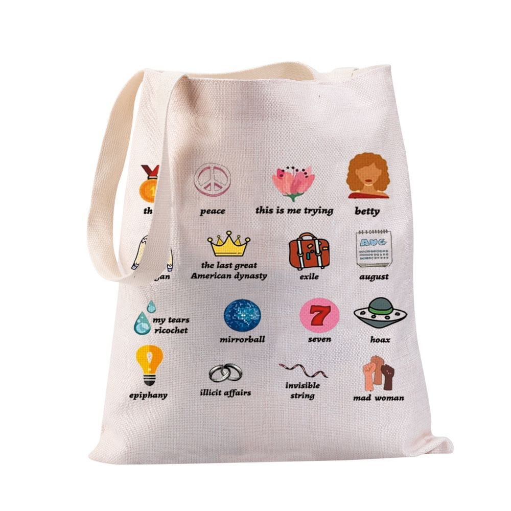Lyrics Gifts Tote Bag Singer Fan Gift Shopping Bag Singer Song Gifts ...