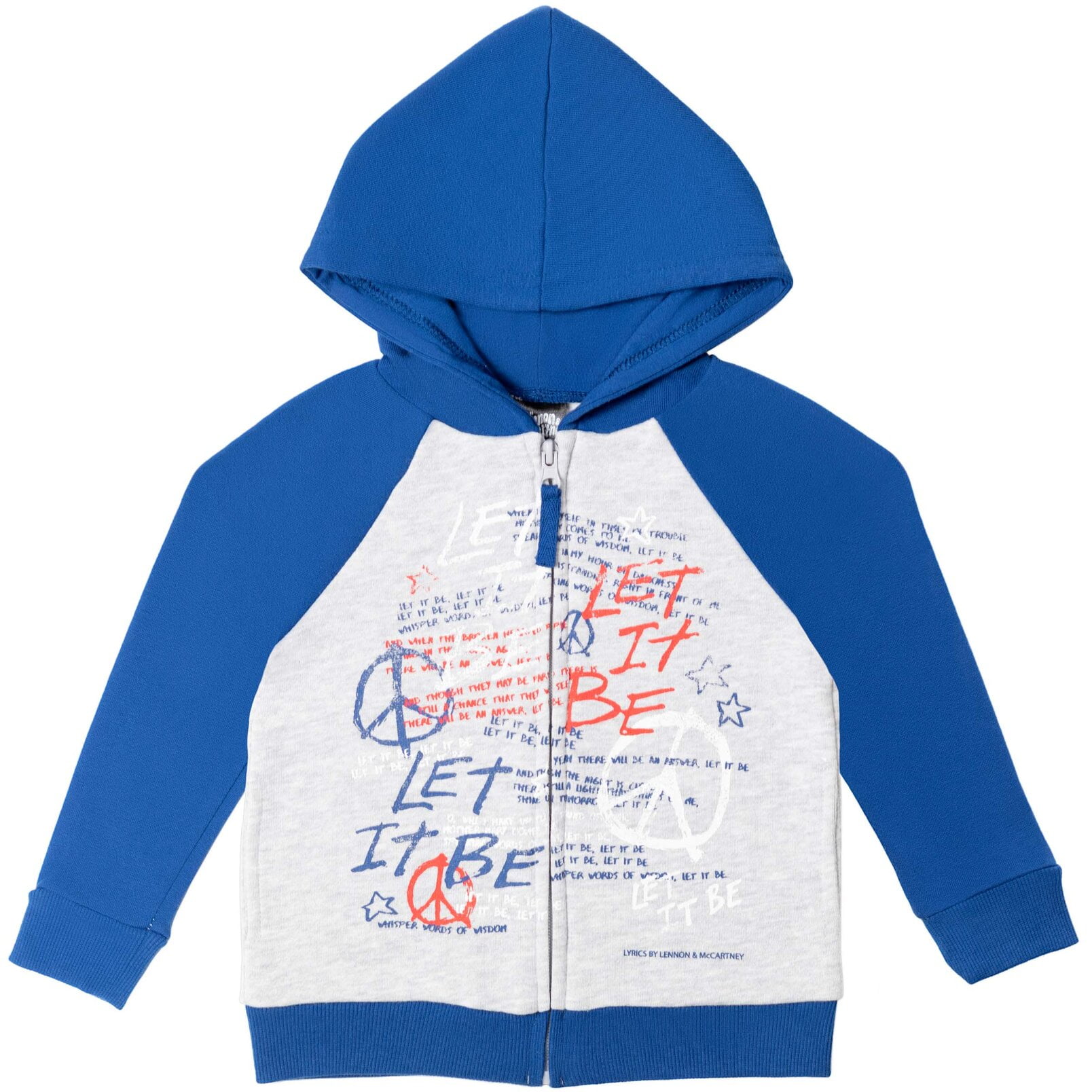 Lyrics by Lennon and McCartney Big Boys Zip Up Hoodie Infant to Big Kid - Walmart.com