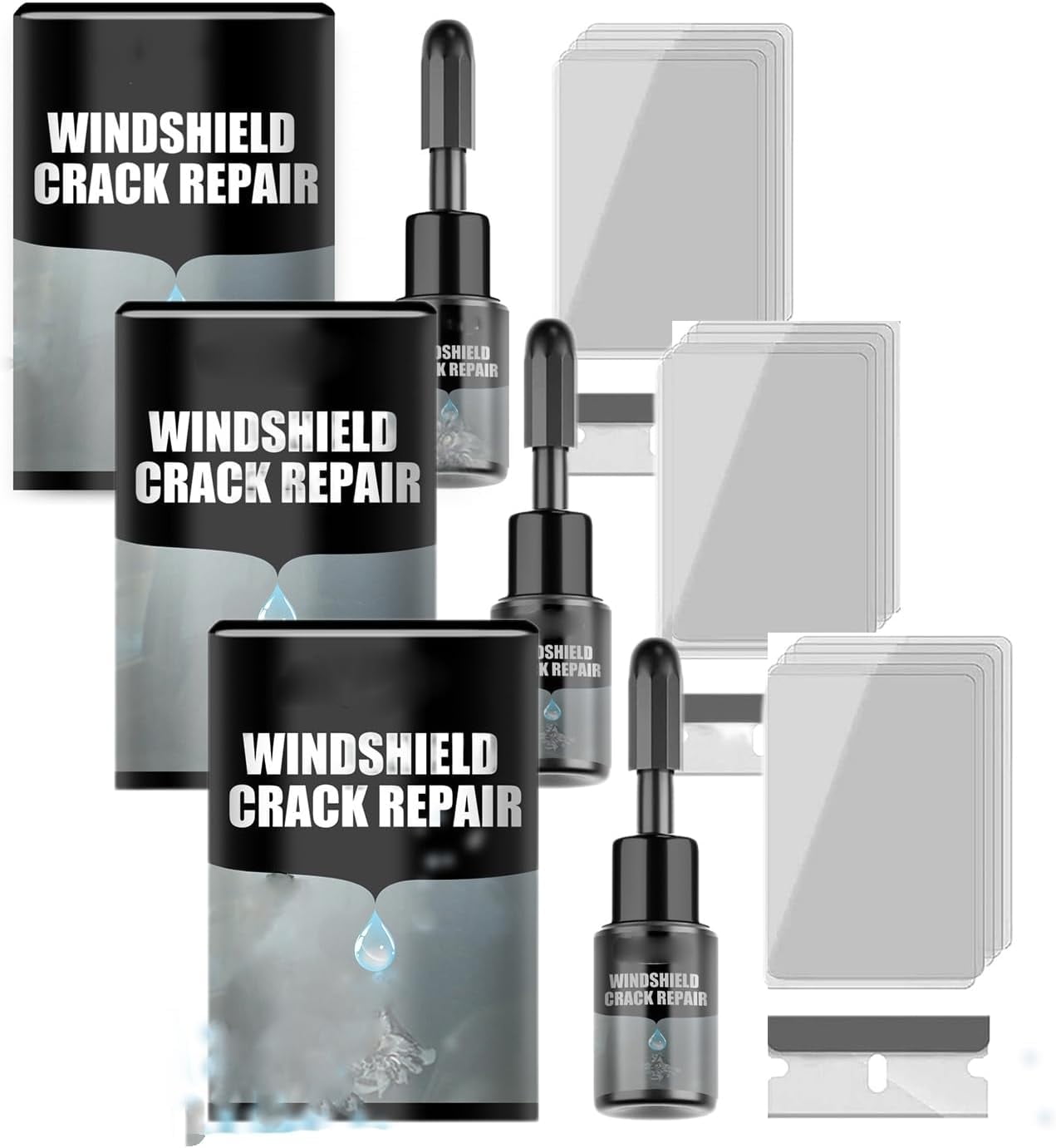 Lyseemin Glass Fix, 2025 Windshield Crack Repair Kit, Highly Effective ...