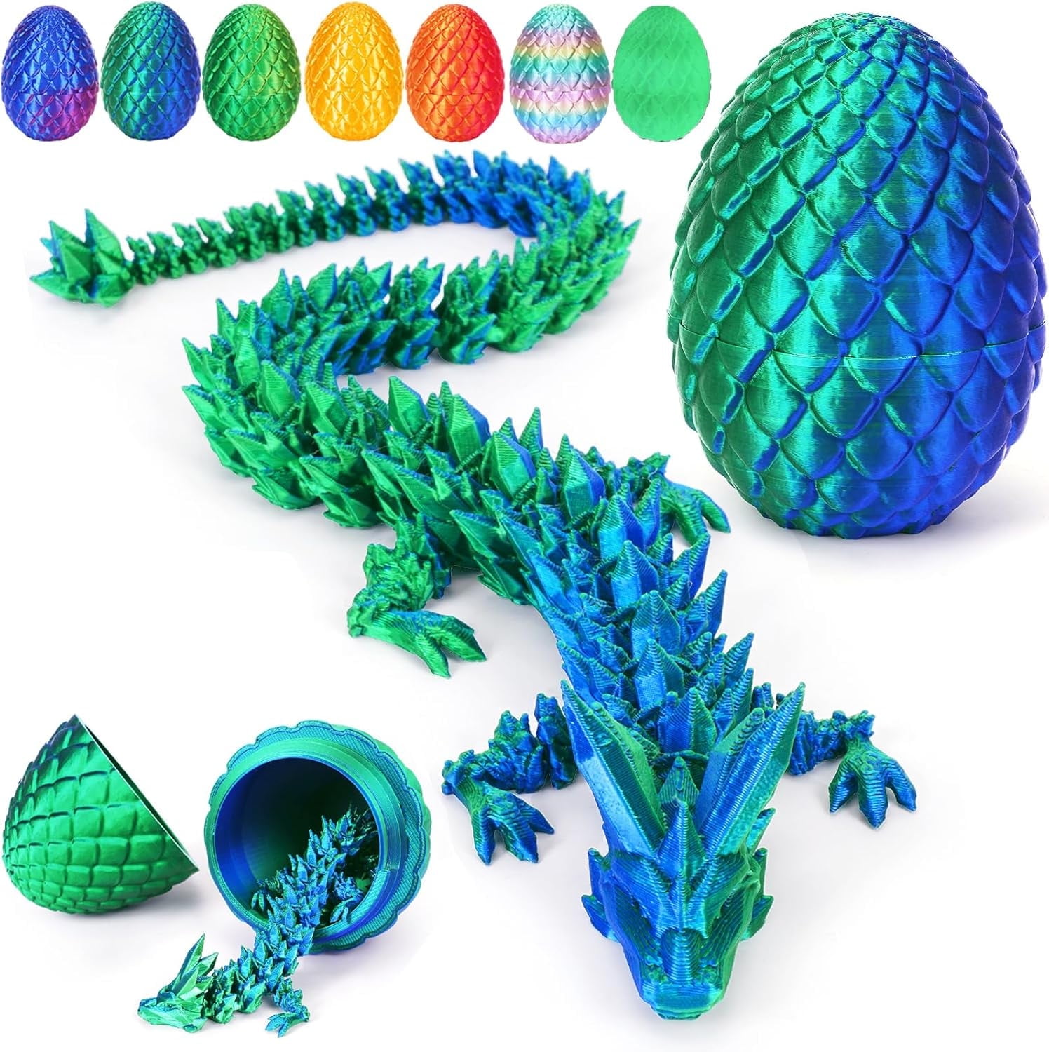Lysliv 3D Printed Dragon Egg,Dragon Eggs with Dragon Inside,Crystal ...