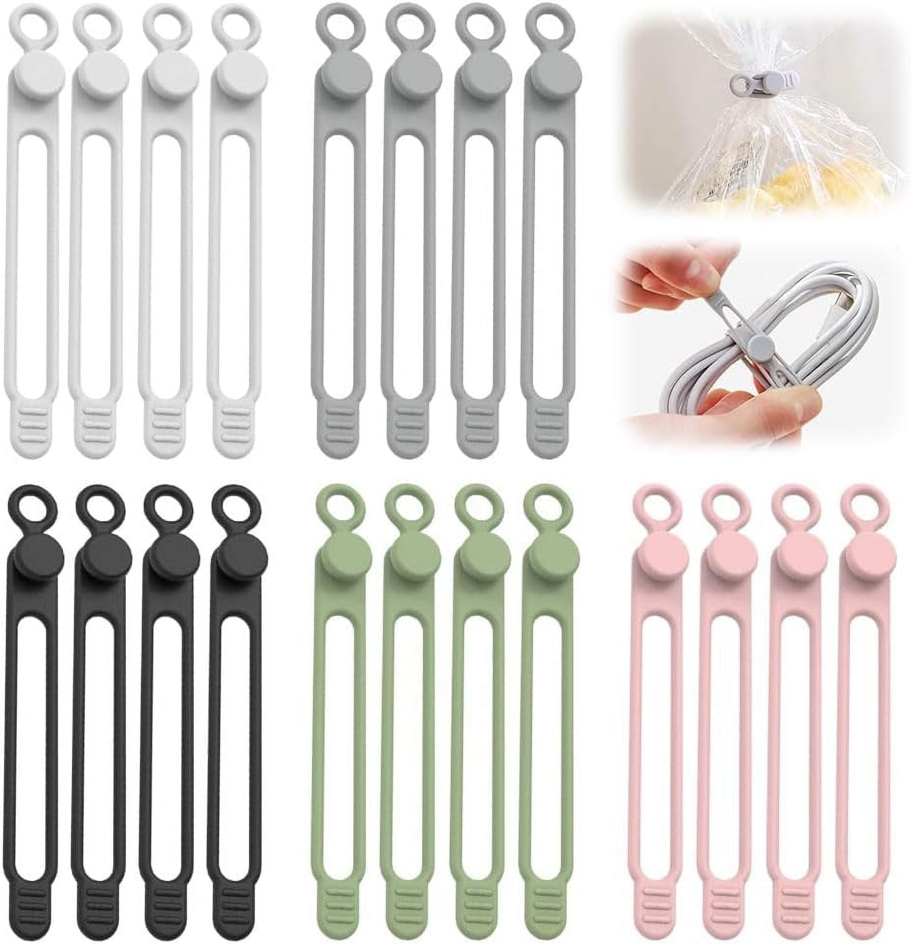 Lysliv Data Cable Organizer, 2025 New Silicone Cable Ties Reusable ...