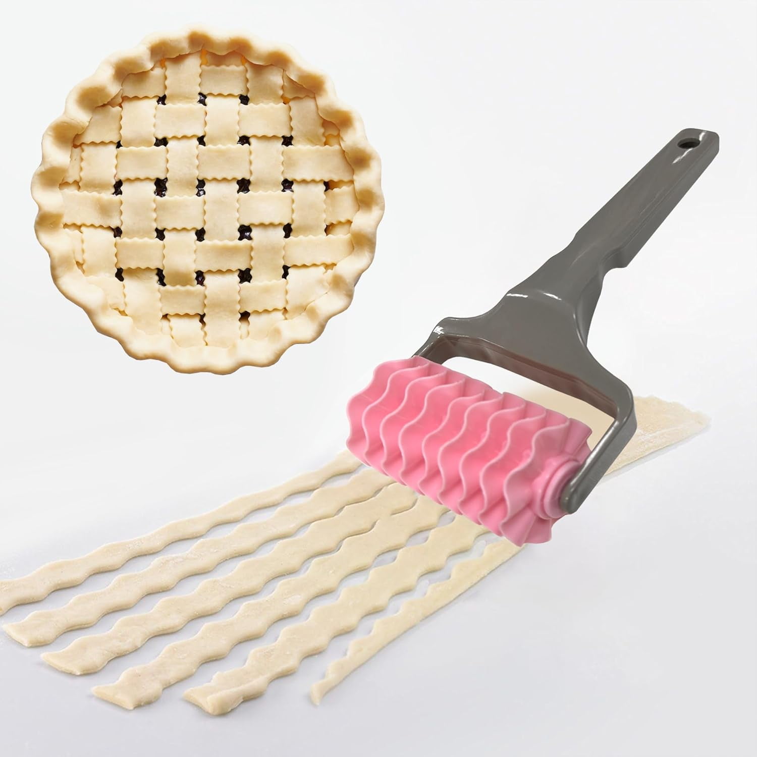 Lysliv Pastry Cutting Wheel, Pastry Wheel Decorator Pie Crust Pastry ...