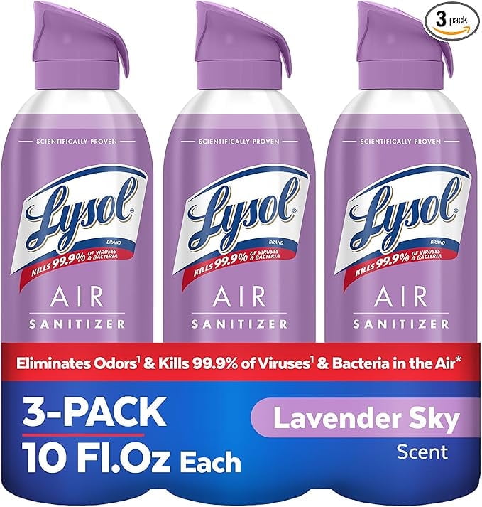 Lysol Air Sanitizer Spray, For Air Sanitization and Odor Elimination ...