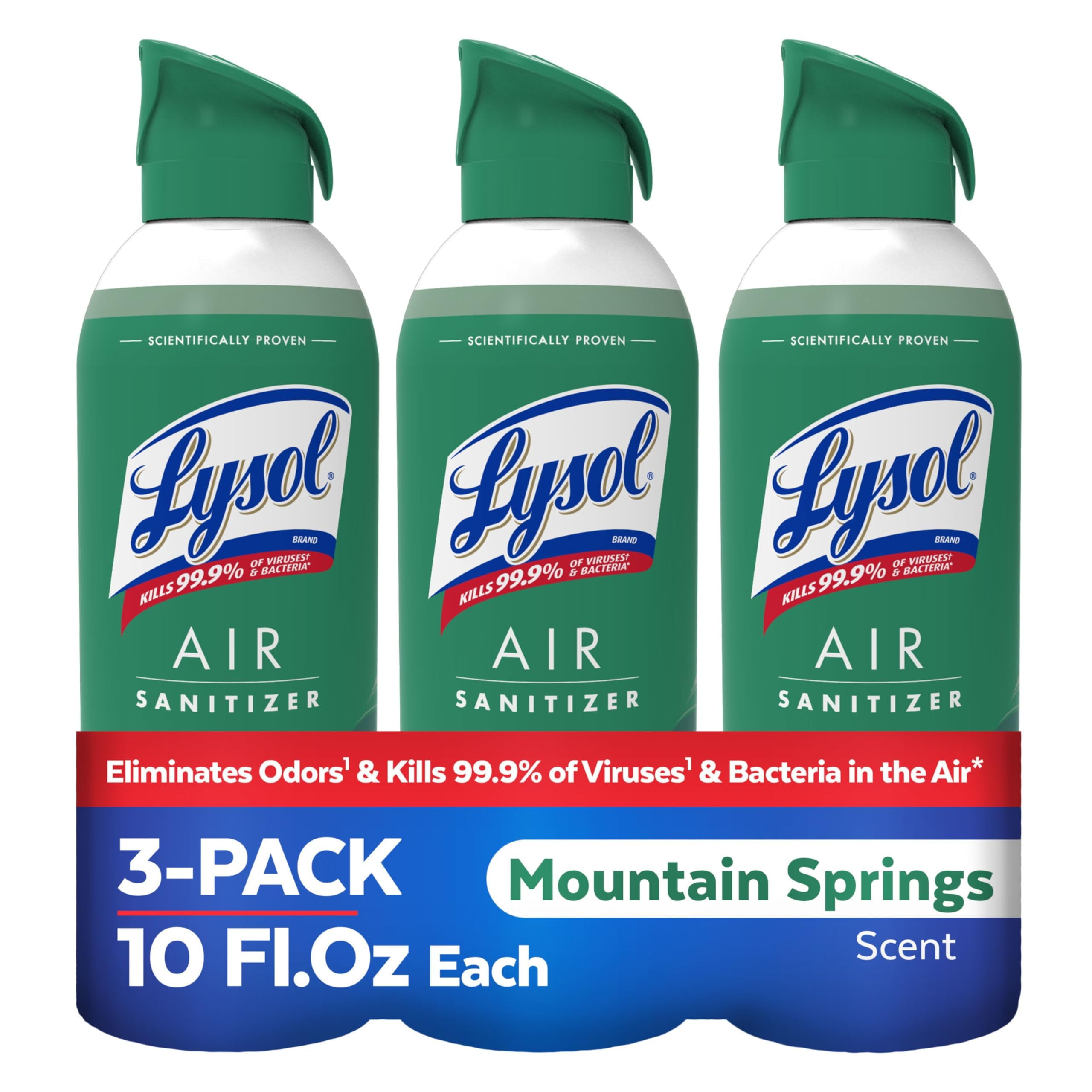 Lysol Air Sanitizer Spray with Odor Eliminator for Home & Office ...