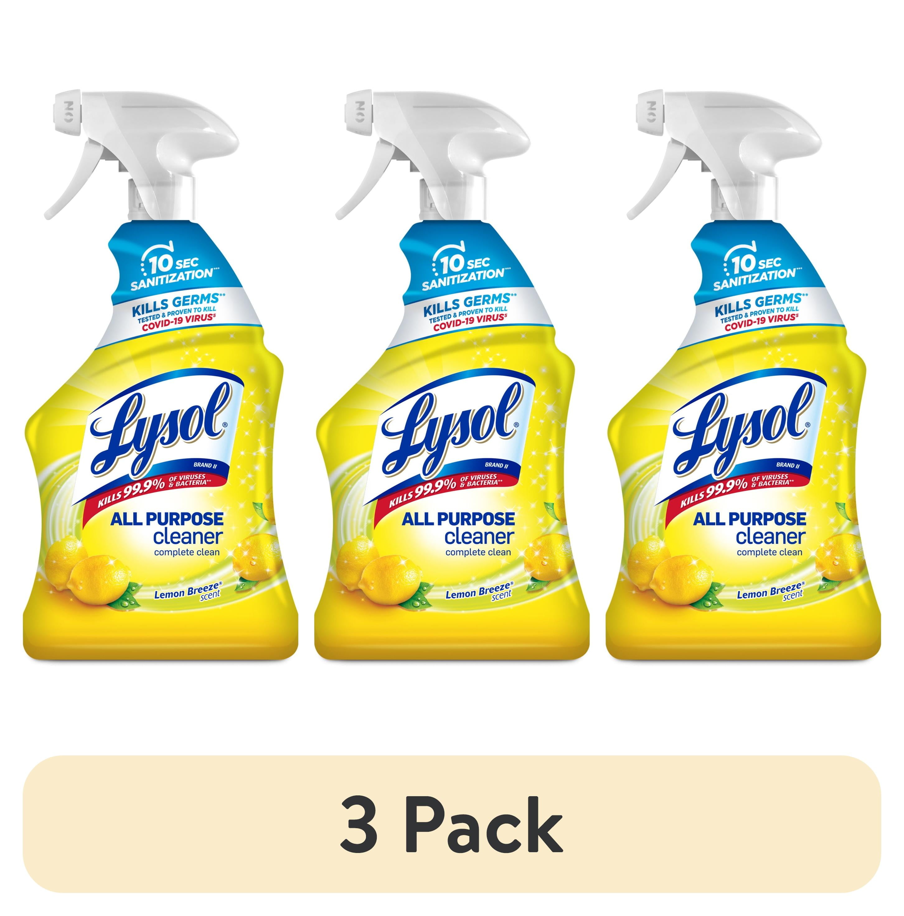 (3 pack) Lysol® All-Purpose Cleaner, Sanitizing and Disinfecting Spray ...