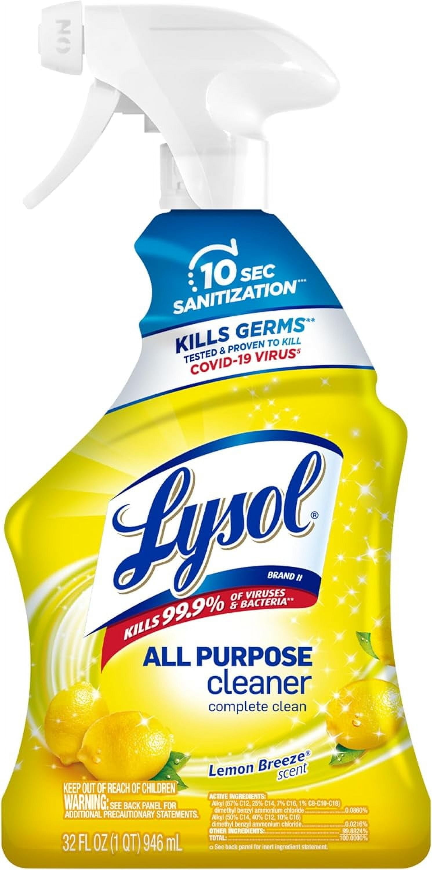 Lysol All Purpose Cleaner Spray, Multi-Purpose Disinfecting Spray ...