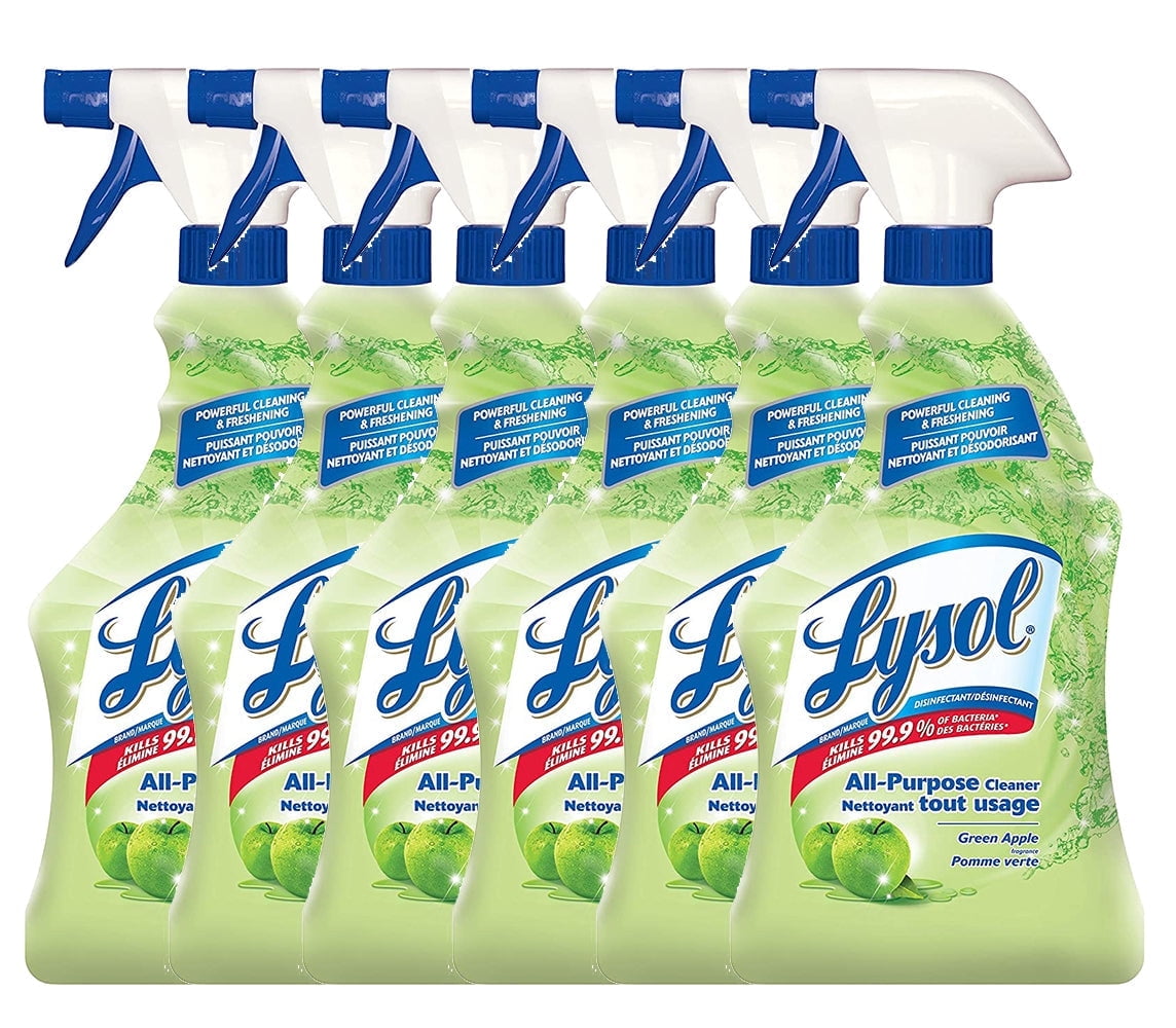 Lysol All Purpose Cleaner, Trigger, Green Apple, 650ml, Powerful ...