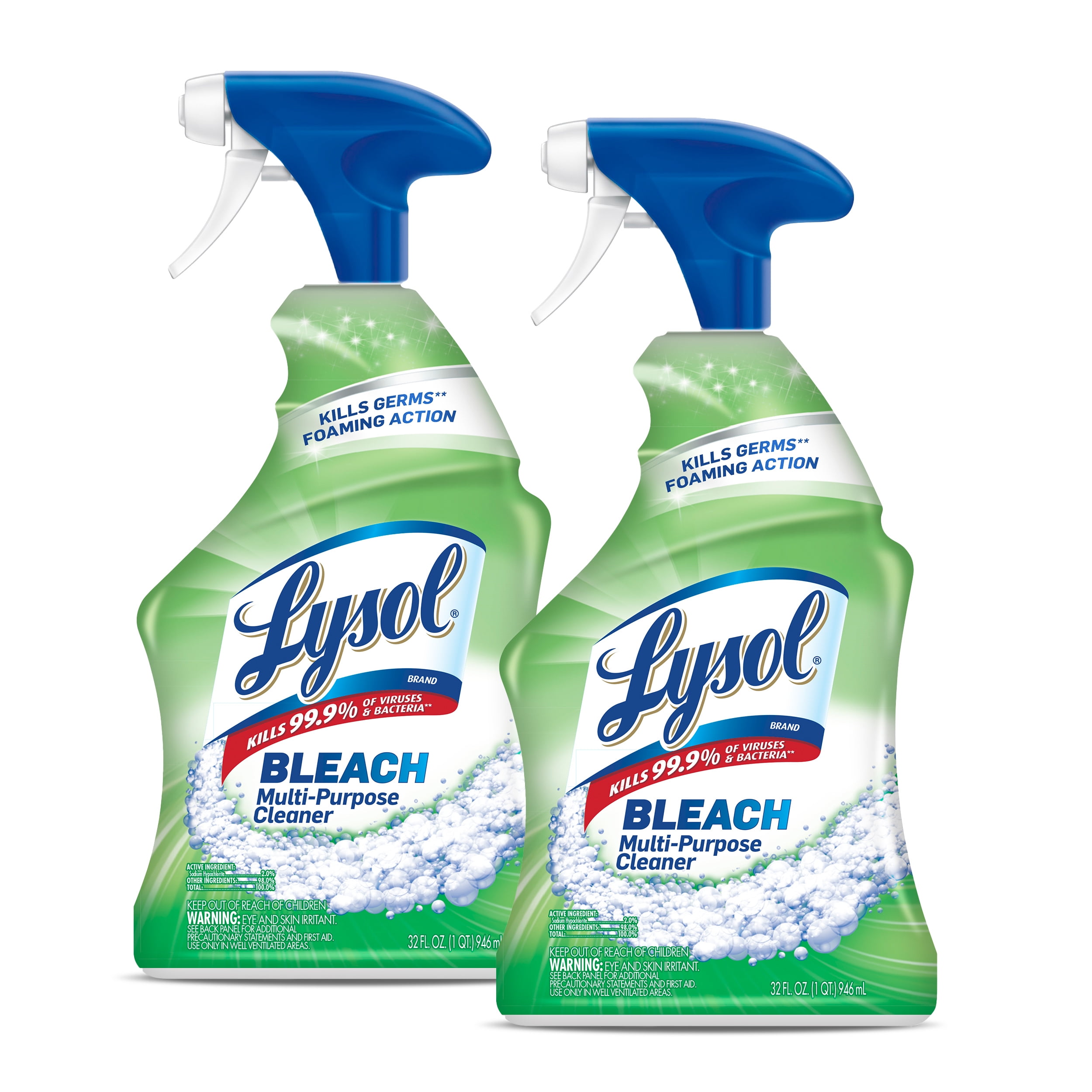Lysol All Purpose Cleaning Spray with Bleach, 32 Ounce Bathroom ...