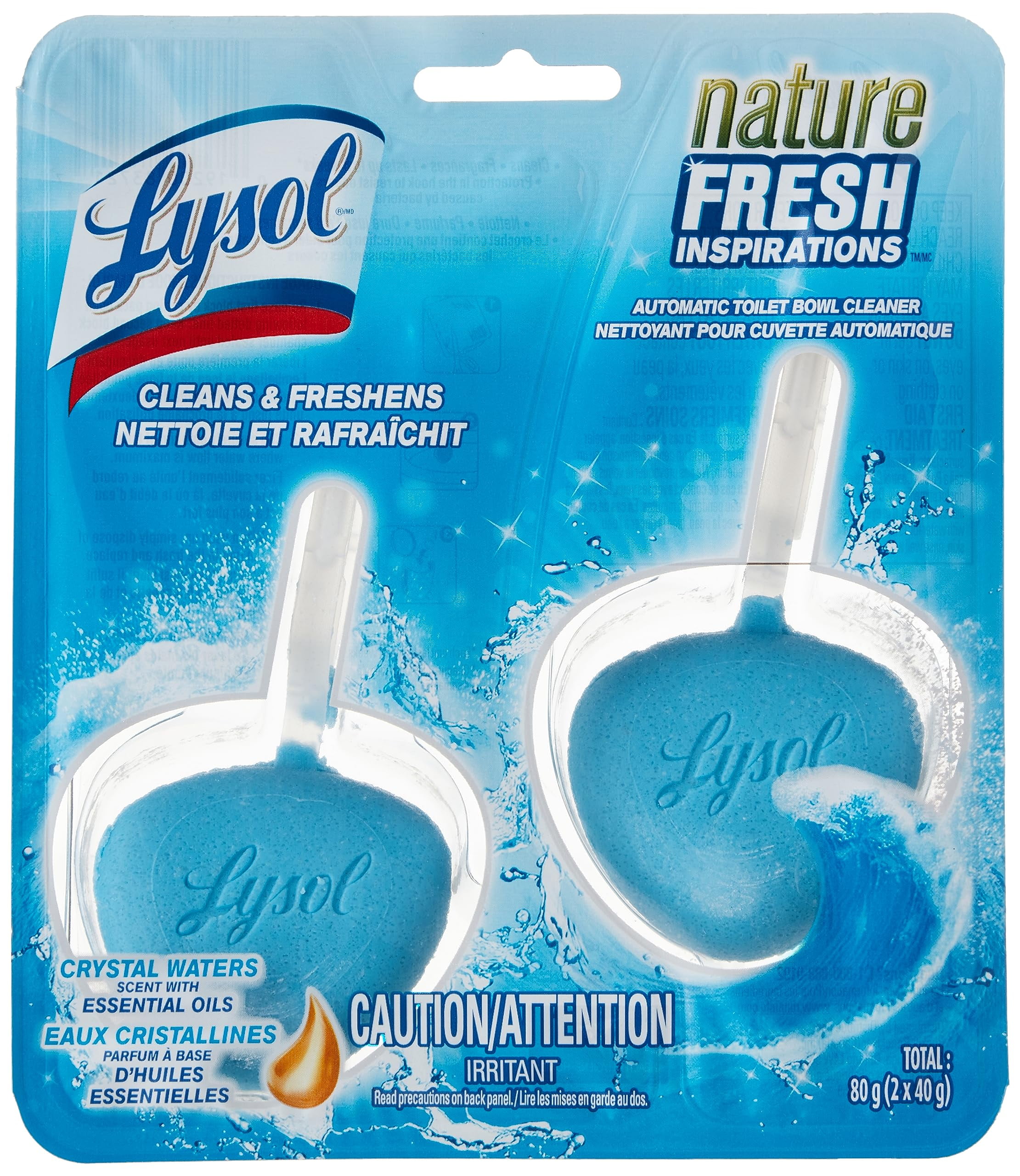 Lysol Automatic In-The-Bowl Toilet Cleaner, Cleans and Freshens Toilet ...