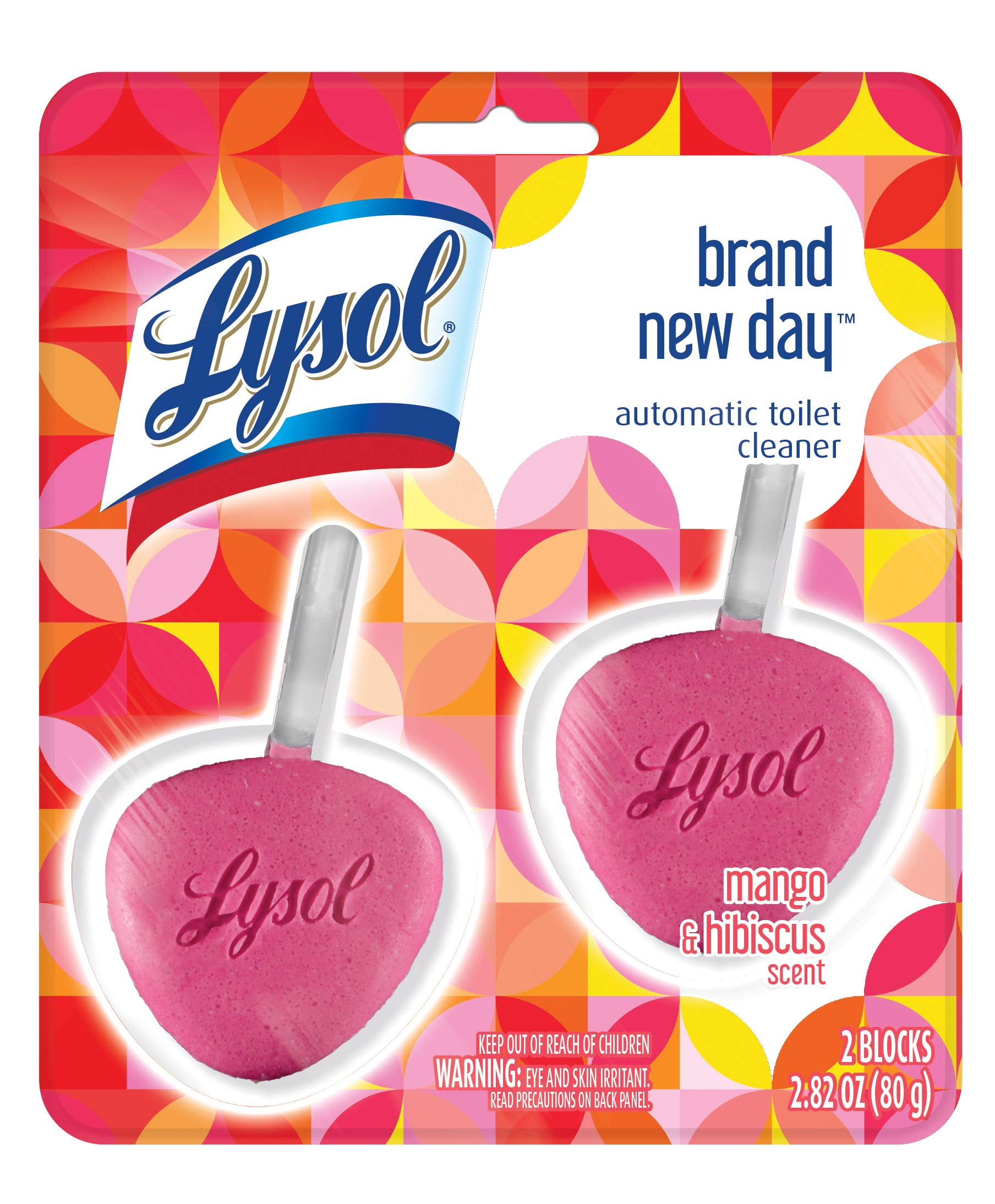 Lysol Automatic Toilet Bowl Cleaner - Mango & Hibiscus, 2 Count (Pack ...