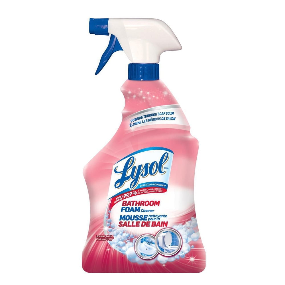 Lysol Foamer Shower Bath Cleaner Spray, Summer Fresh, 950ml, Powers ...