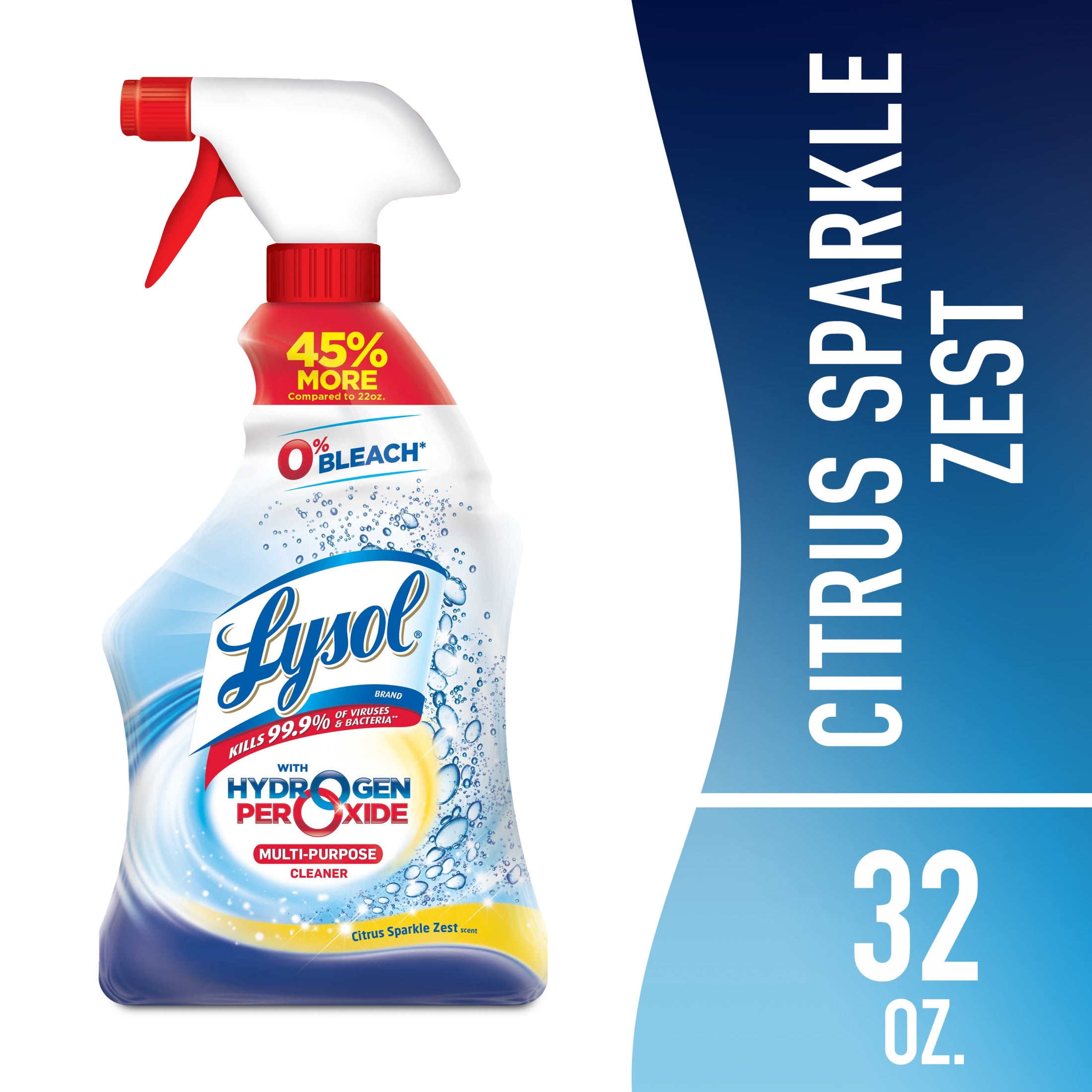 Lysol Bleach Free Hydrogen Peroxide Multi-Purpose Cleaner, Citrus 32oz ...