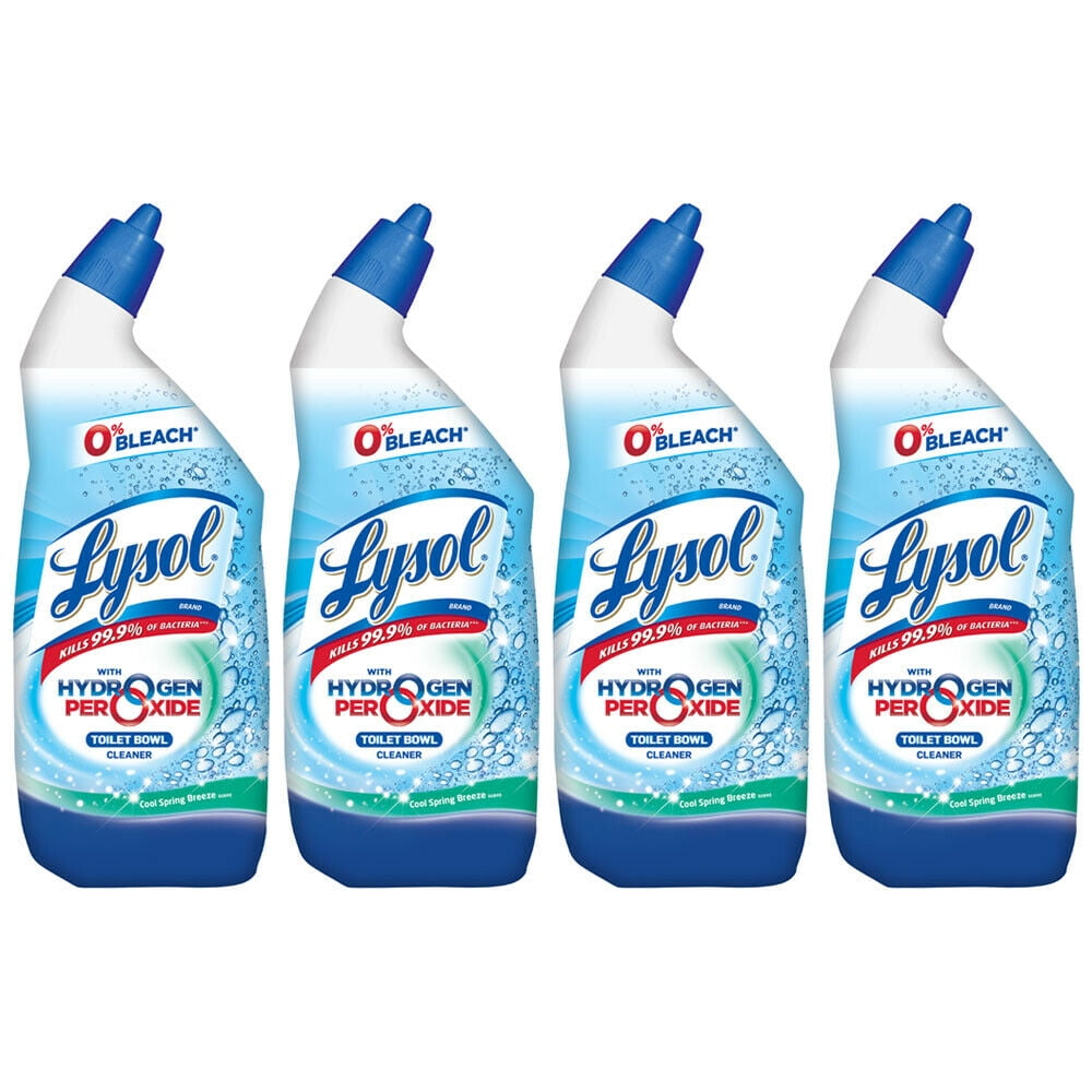 Lysol, Toilet Bowl Cleaner, Hydrogen Peroxide, 24 Oz Pack Of 4 ...
