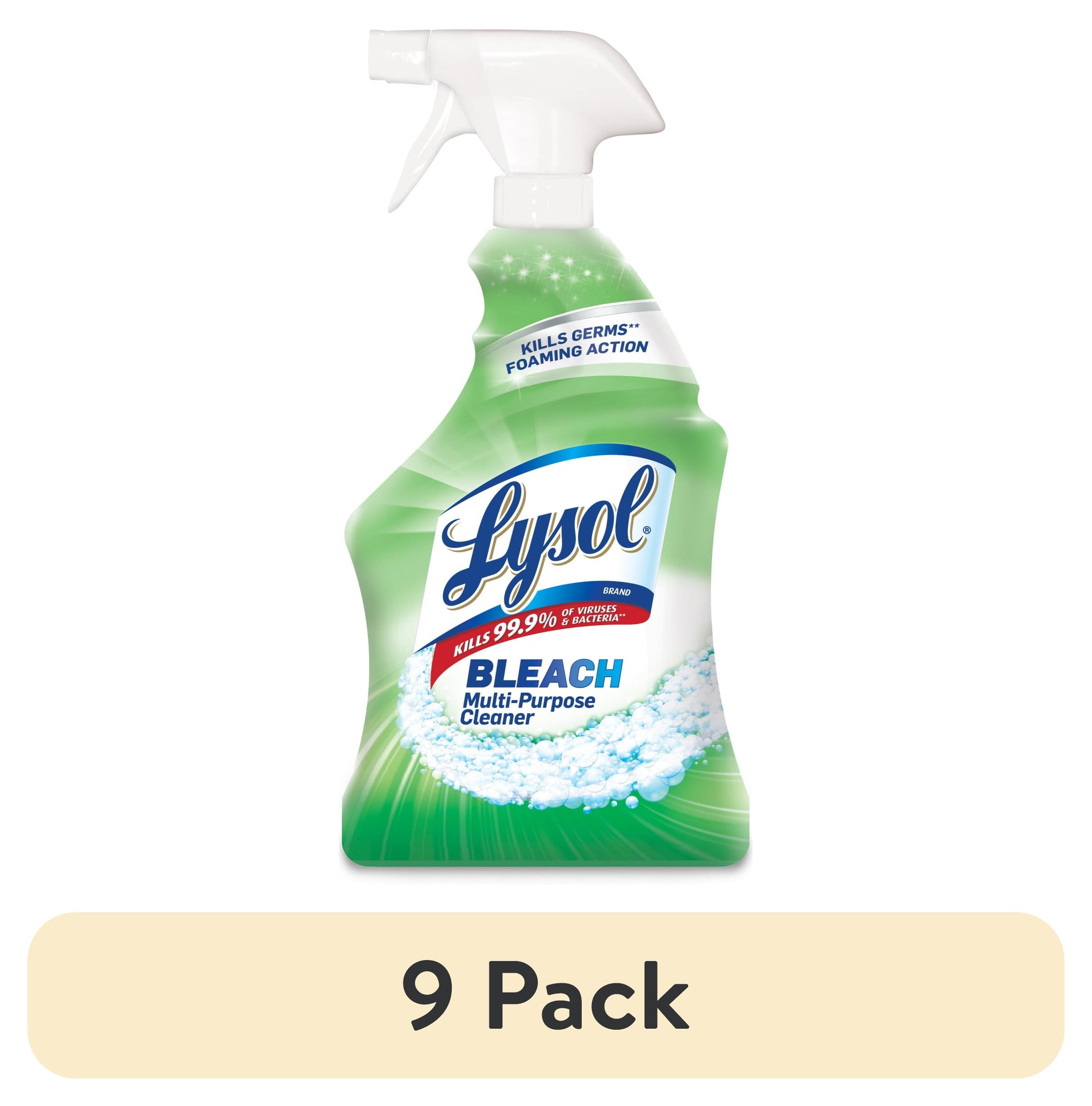 (9 pack) Lysol, Bleach, Multi-Purpose Cleaner, Foaming Spray ...